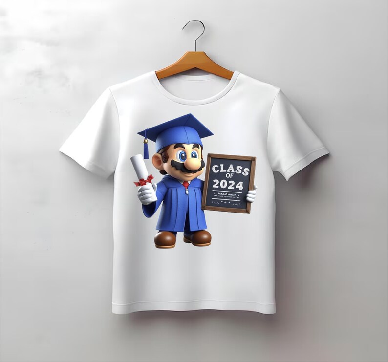 Mario Diploma Graduation Watercolor Splash, Clipart Images, Graphics ...
