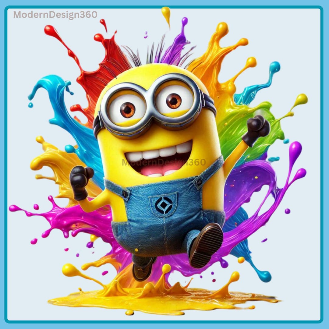 Minions Clipart Set | 4 Minion PNG | 300 DPI | High-resolution ...