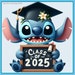 Stitch Graduation 2025 Clipart Images | Stitch Graduation Svg | Stitch ...