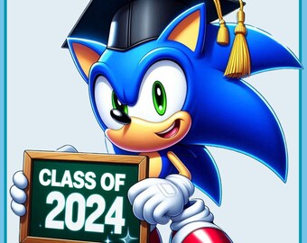 Sonic Graduation PNG Image, Clipart Images, Graphics and Artwork, PNG ...