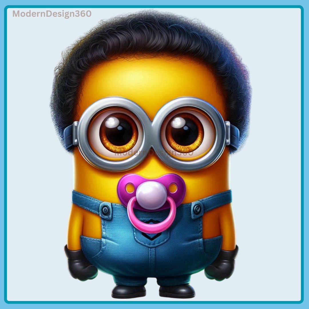 Baby Minion Watercolor Splash PNG Minions Clipart 3D Watercolor Splash ...