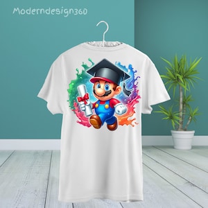 Mario Diploma Graduation Watercolor Splash, Clipart Images, Graphics ...