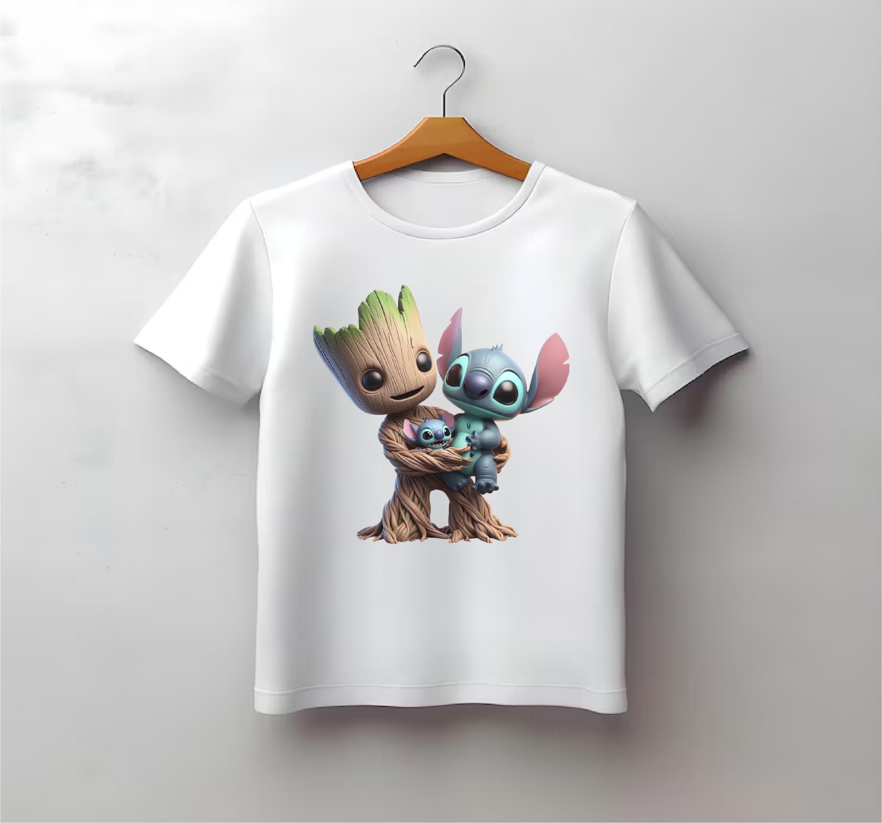 Baby Groot and Stitch PNG Image, Clipart Images, Graphics and Artwork ...
