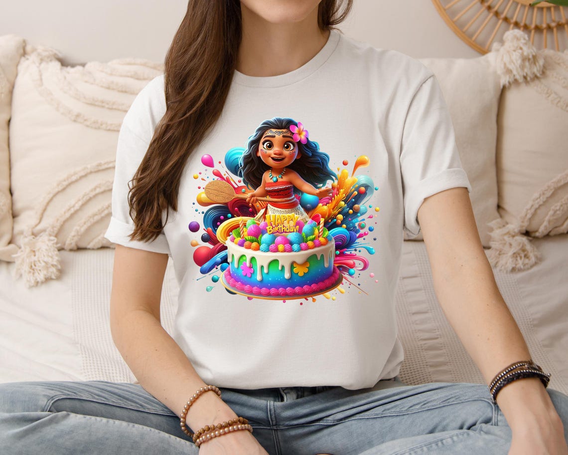Moana Birthday Watercolor Splash, Clipart Images, Graphics and Artwork ...