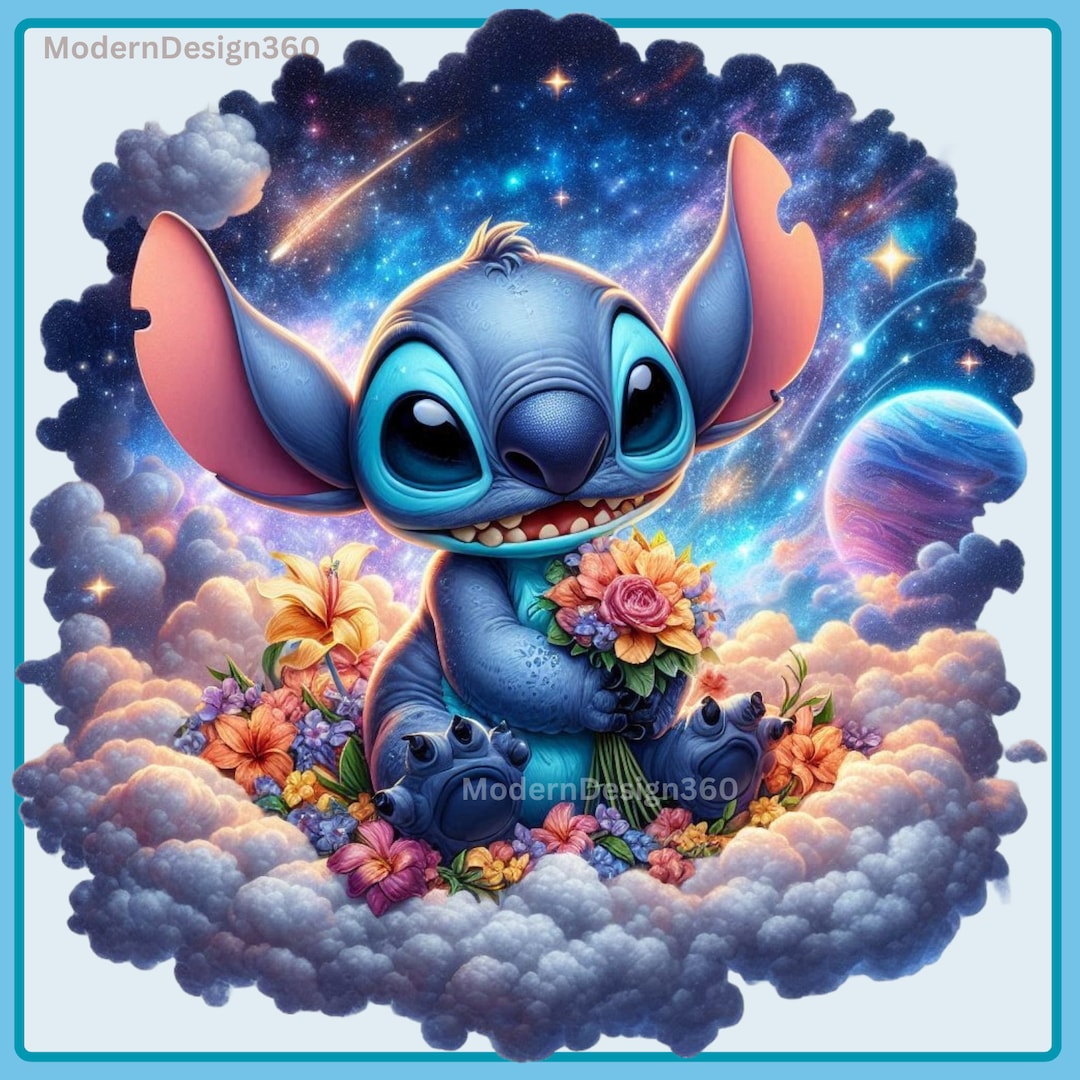 Stitch Lillies PNG, Clipart Images,stitch Lilly PNG, Graphics and ...