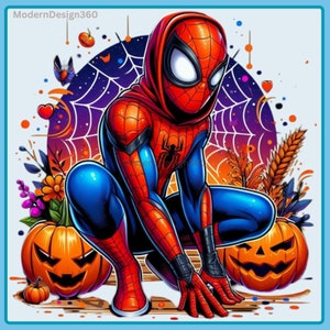Cute Spidey Halloween | Watercolor Splash | Clipart Images | Graphics ...