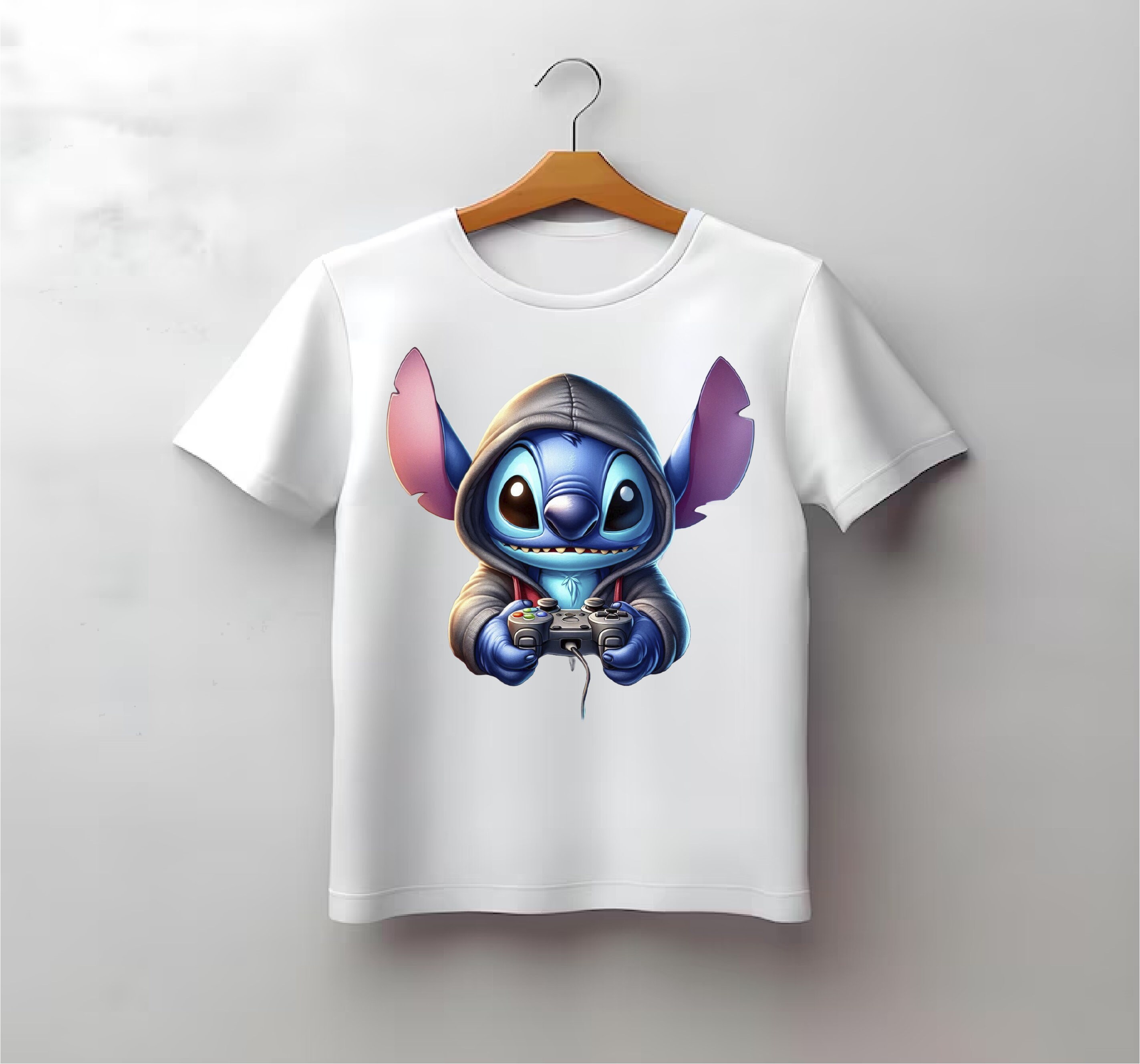 Stitch Gamer Watercolor Splash, Clipart Images, Graphics and Artwork ...