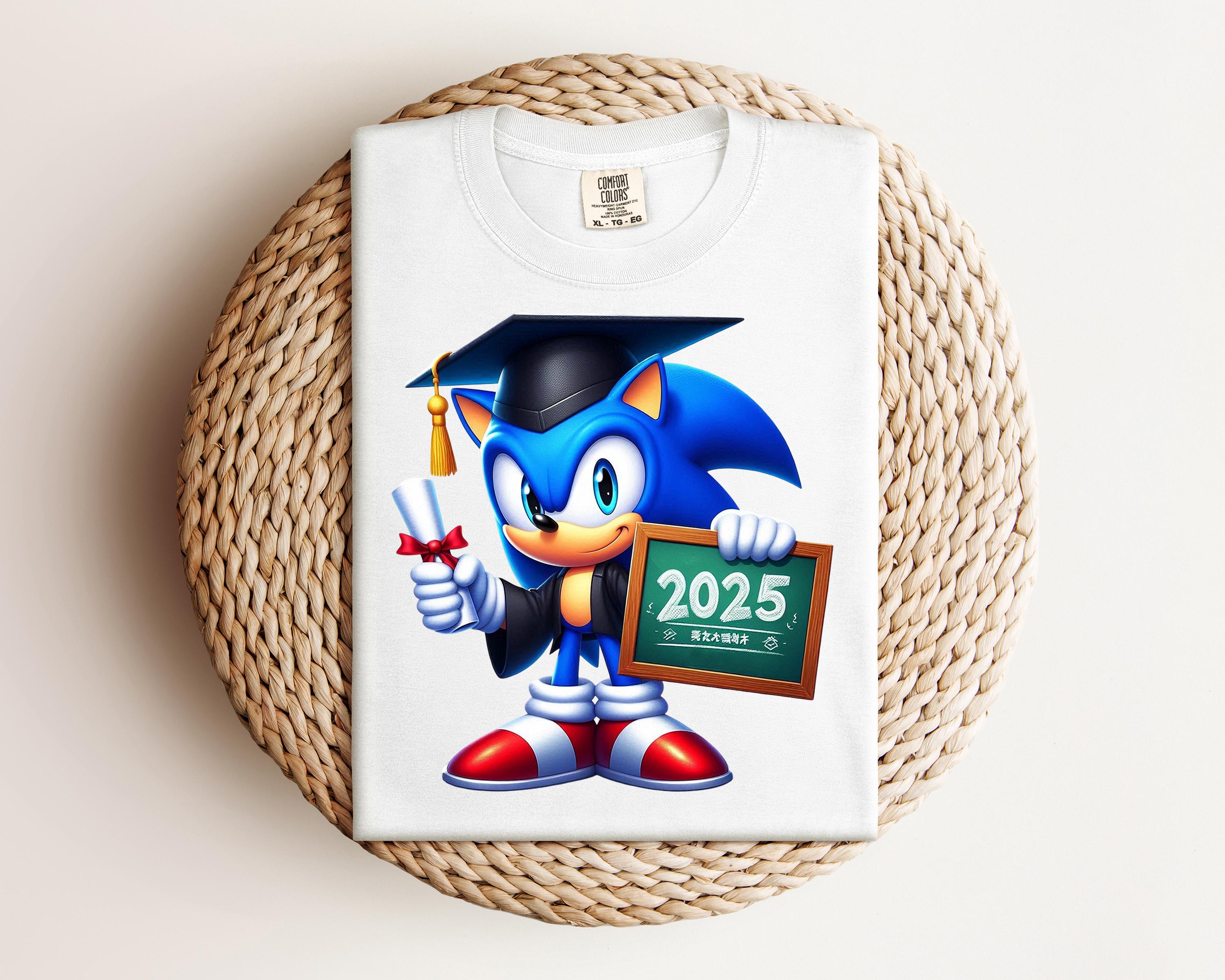 Sonic Graduation 2025 Watercolor Splash, Clipart Images, Graphics and ...
