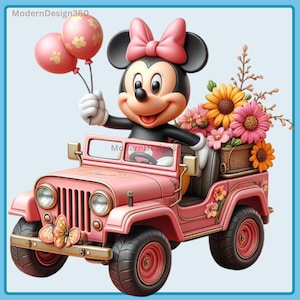 Minnie's Pink Ride PNG Image | Clipart Images, Graphics and Artwork ...