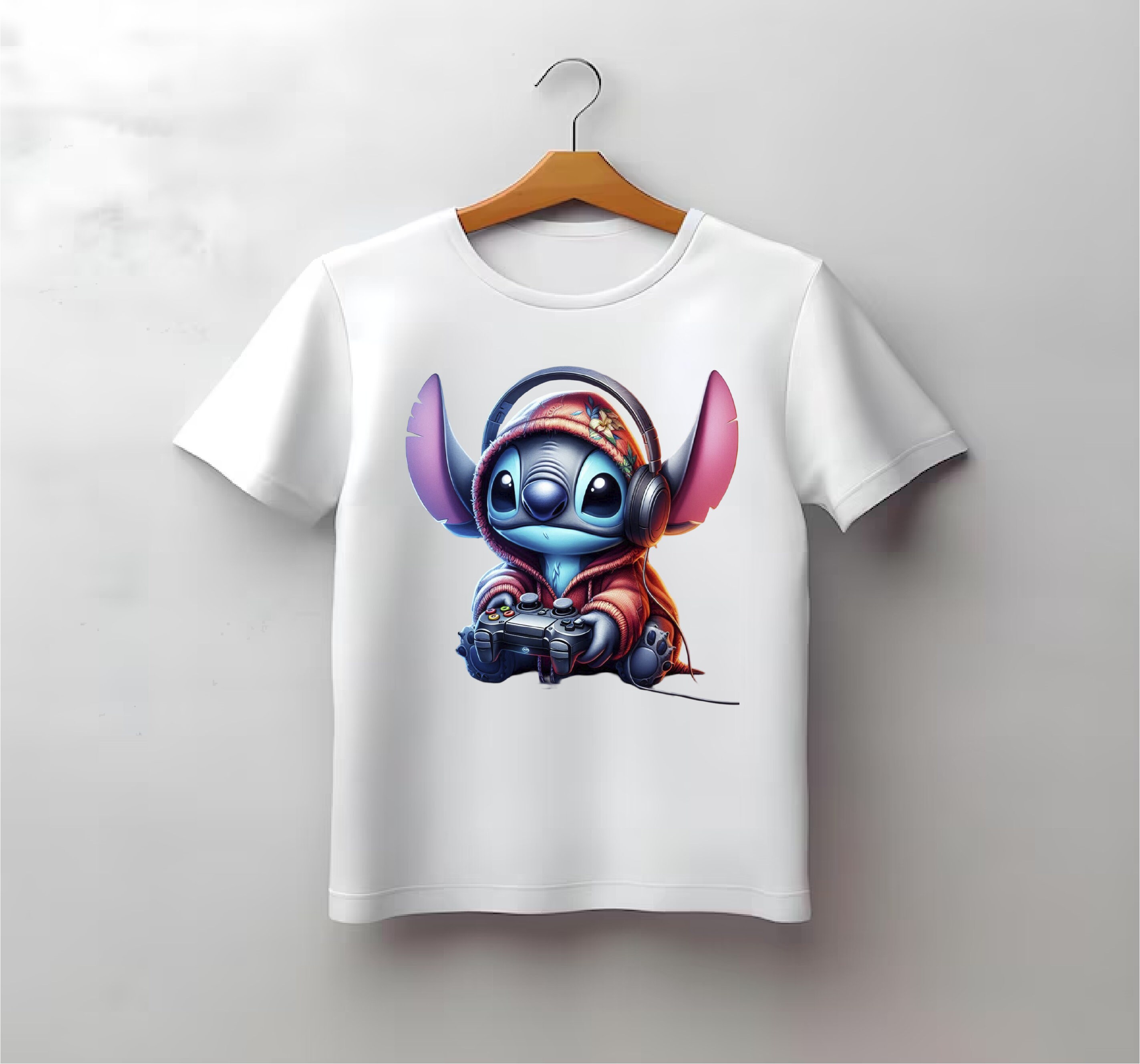 Stitch Gamer Watercolor Splash, Clipart Images, Graphics and Artwork ...