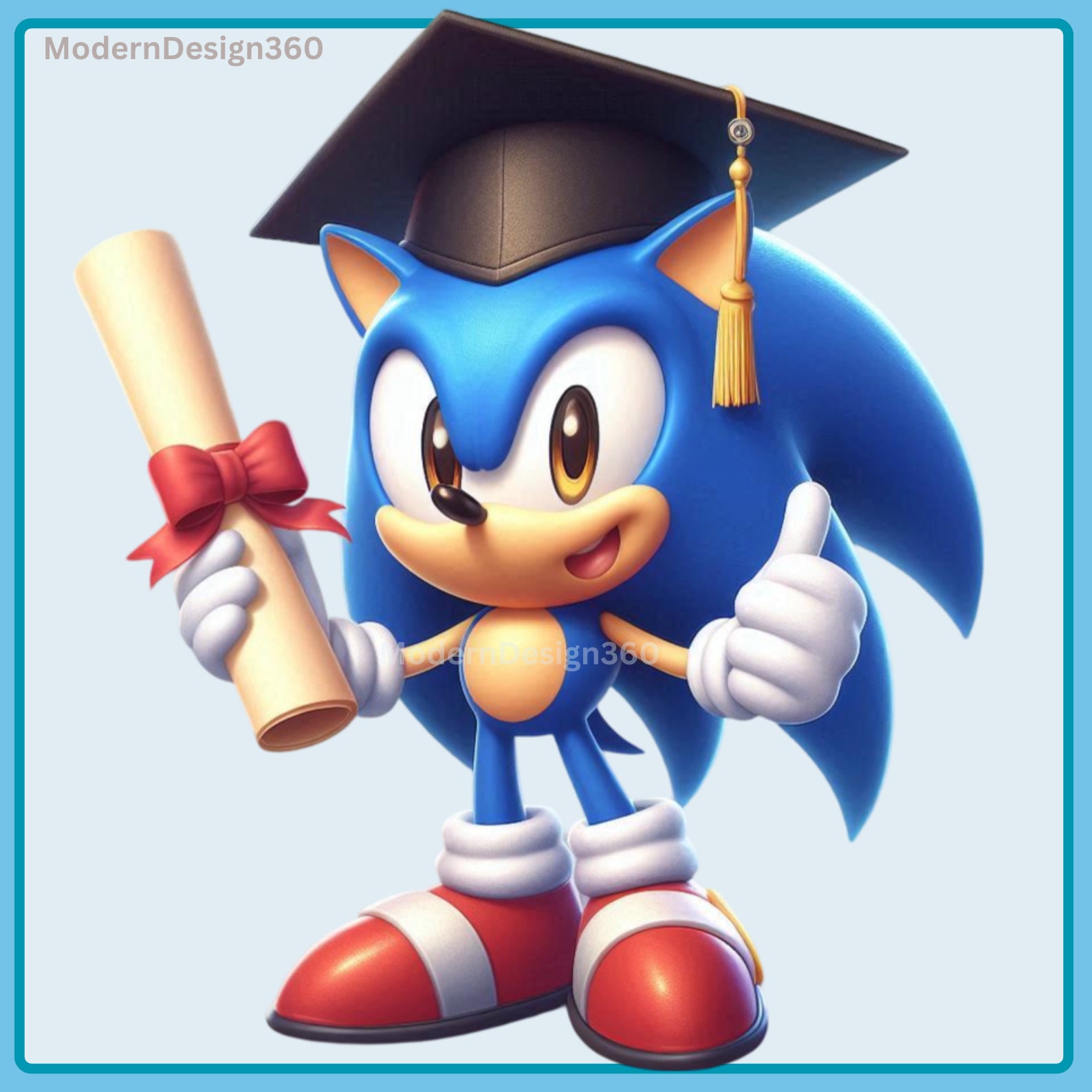 Sonic Graduation PNG Image, Clipart Images, Graphics and Artwork, PNG ...