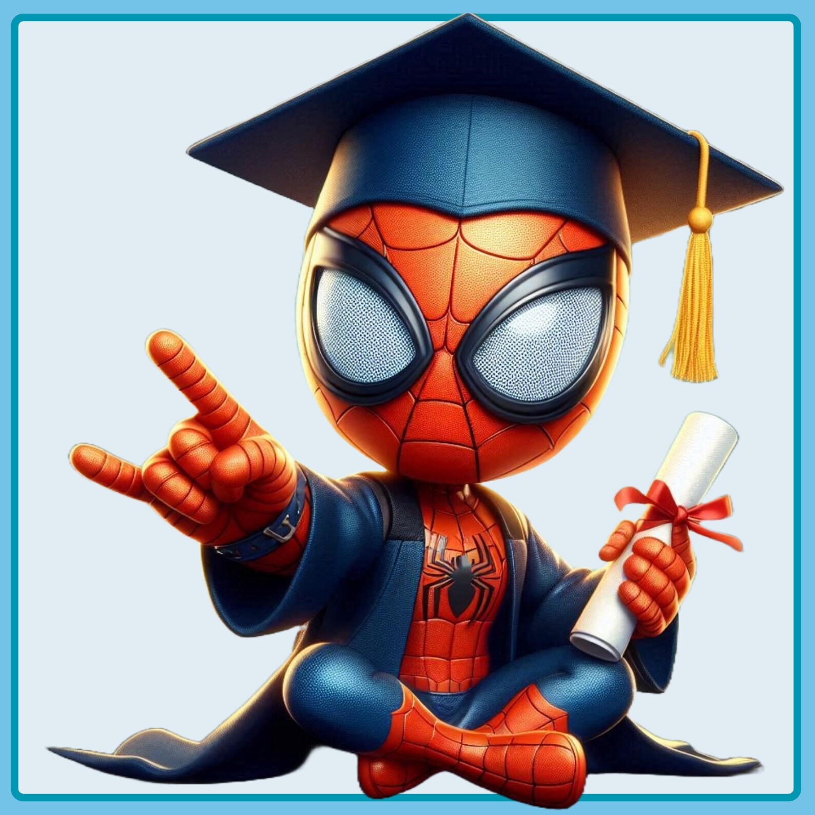 Cute Spidey Diploma, Graduation Watercolor Splash, Clipart Images ...