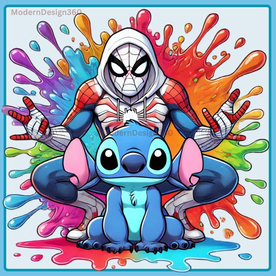 Spidey and Stitch PNG Image, Clipart Images, Graphics and Artwork, PNG ...