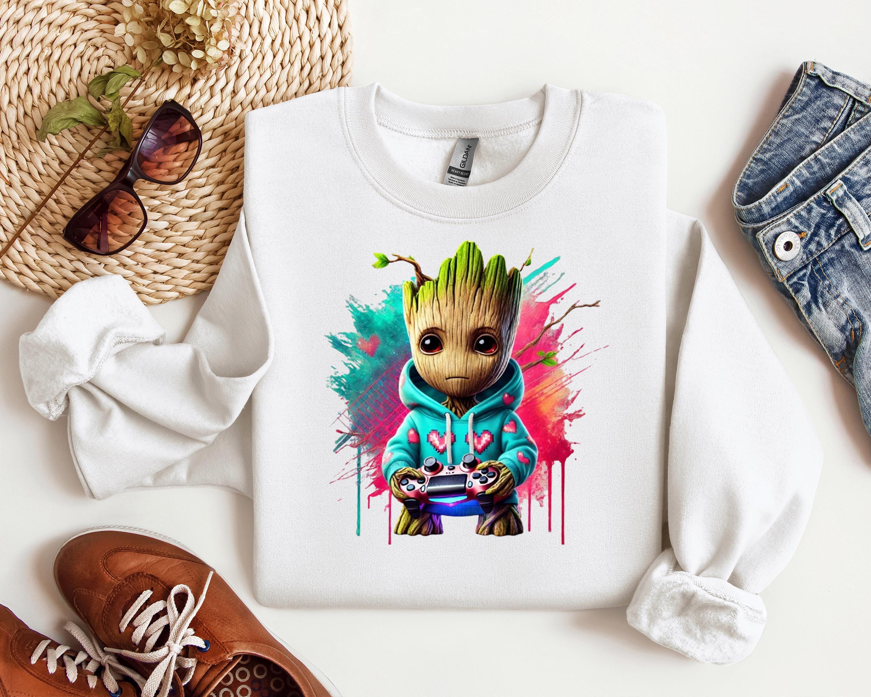 Baby Groot Gamer Watercolor Splash | Clipart Images | Graphics and ...