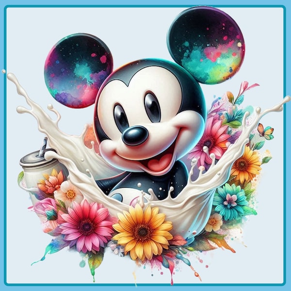 Mickey Mouse Digital Sublimation - Etsy