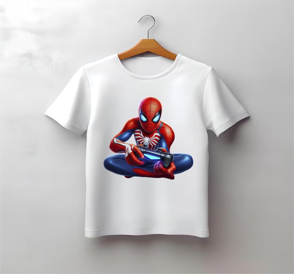 Spidey Gamer Watercolor Splash, Clipart Images, Graphics and Artwork ...