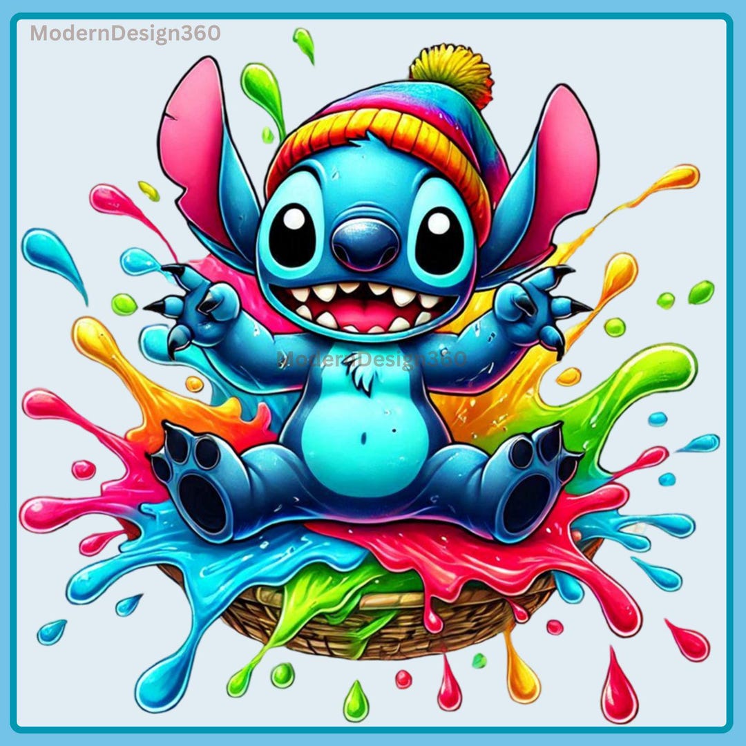 Stitch Winter Watercolor Splash | Clipart Images | Graphics and Artwork ...