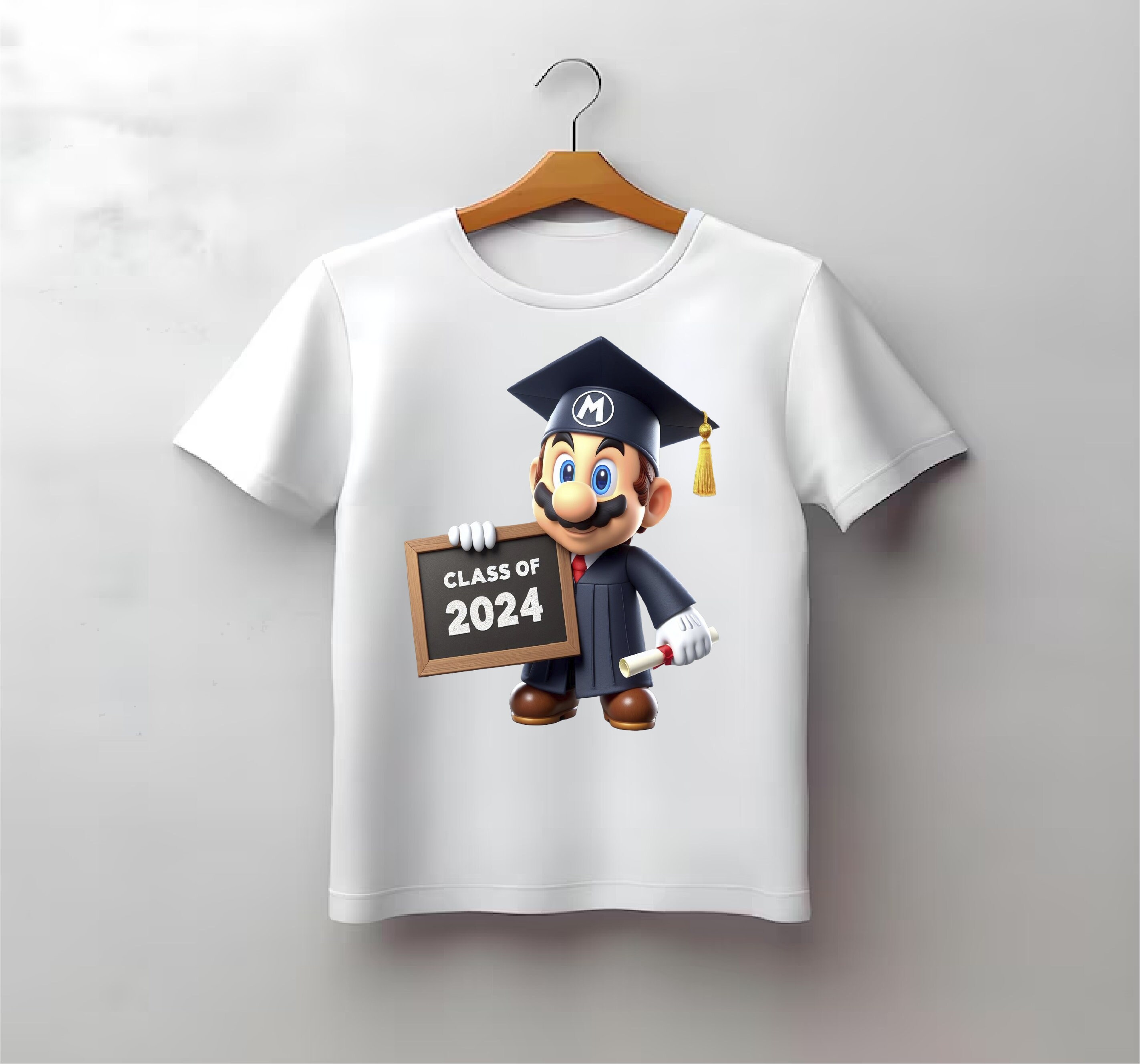 Mario Diploma Graduation Watercolor Splash, Clipart Images, Graphics ...