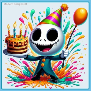 Jack Birthday Watercolor Splash | Clipart Images | Graphics and Artwork ...