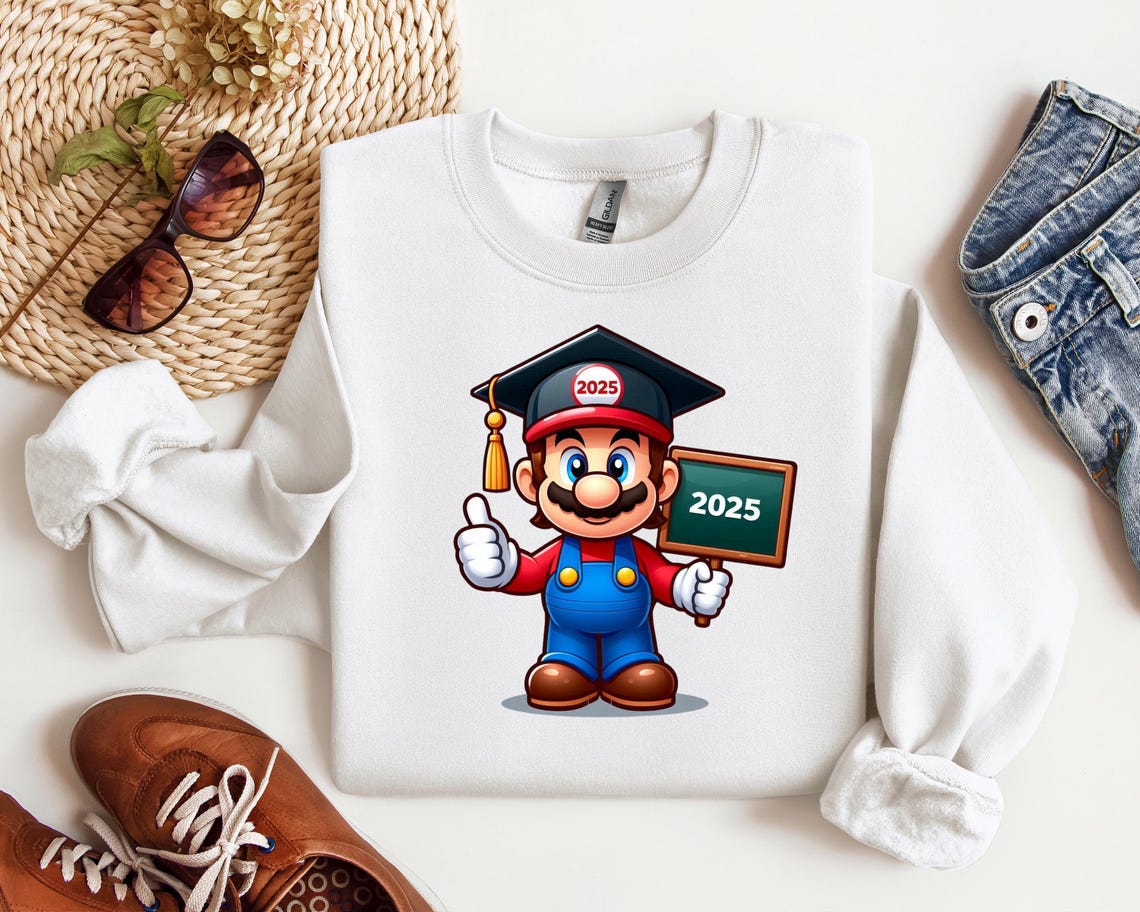 Mario Diploma Graduation Watercolor Splash, Clipart Images, Graphics ...