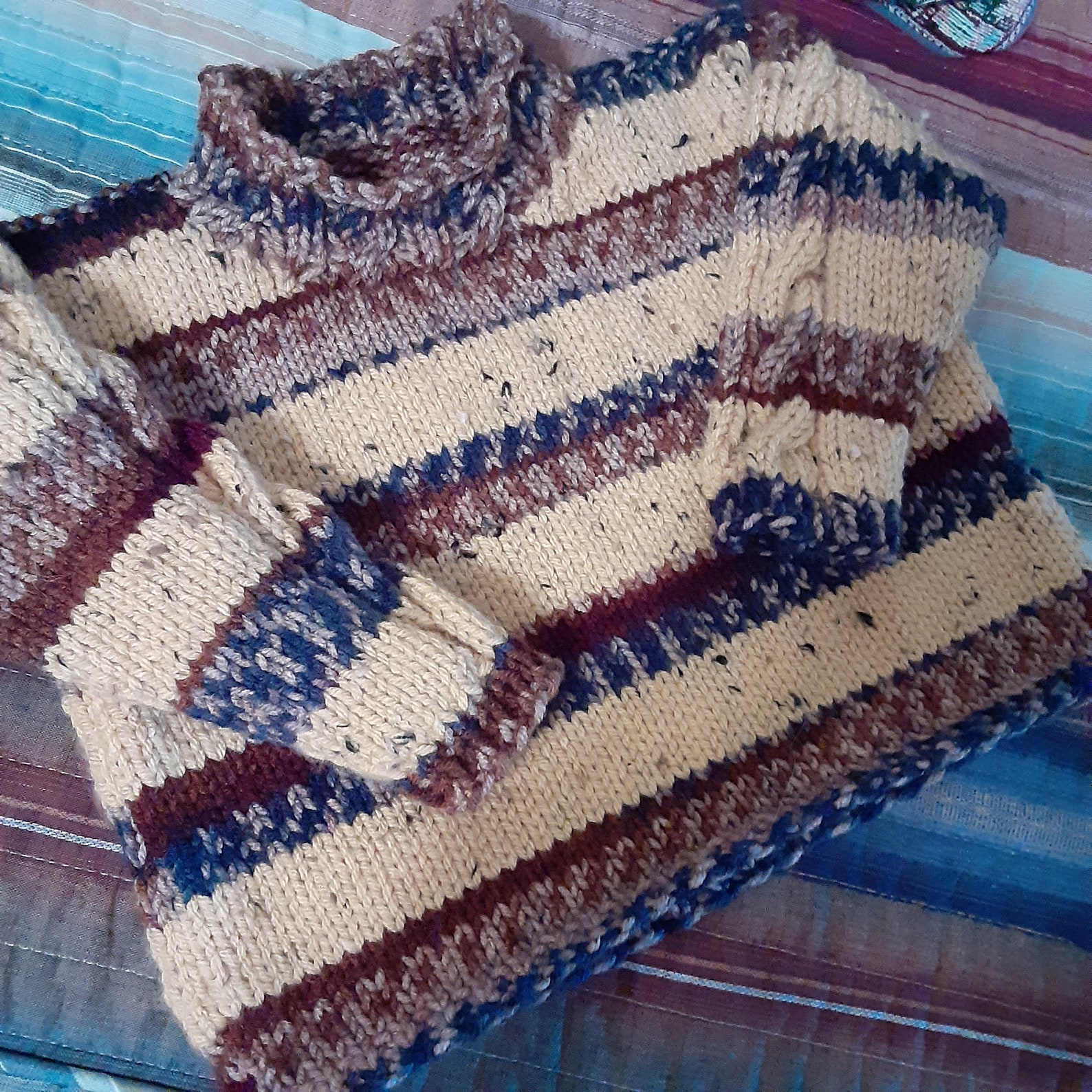 Child's Down to Earth Striper Sweater by Never Felt Better - Etsy