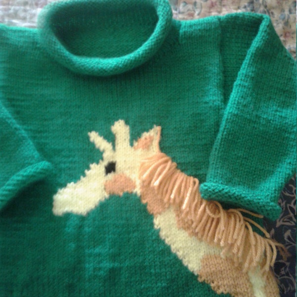 Giraffe Sweater - Etsy