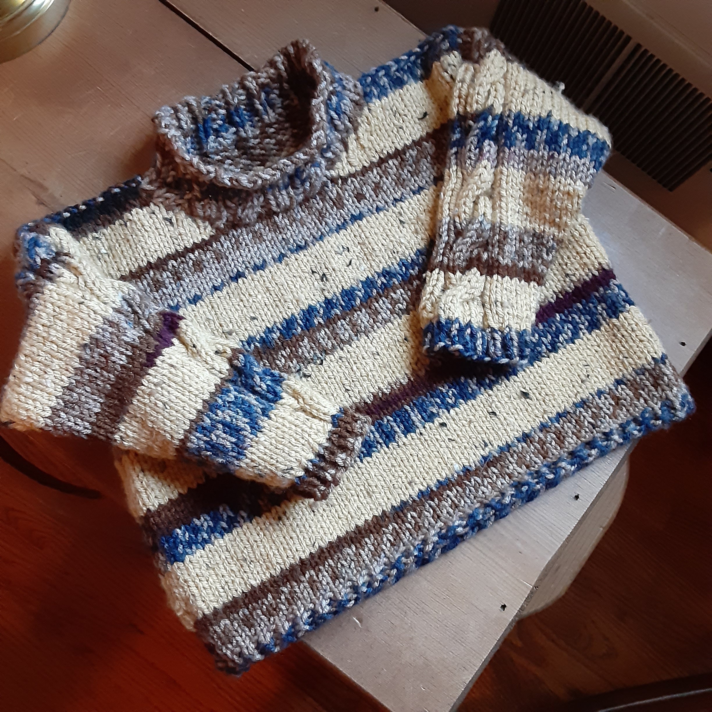 Child's Down to Earth Striper Sweater by Never Felt Better - Etsy
