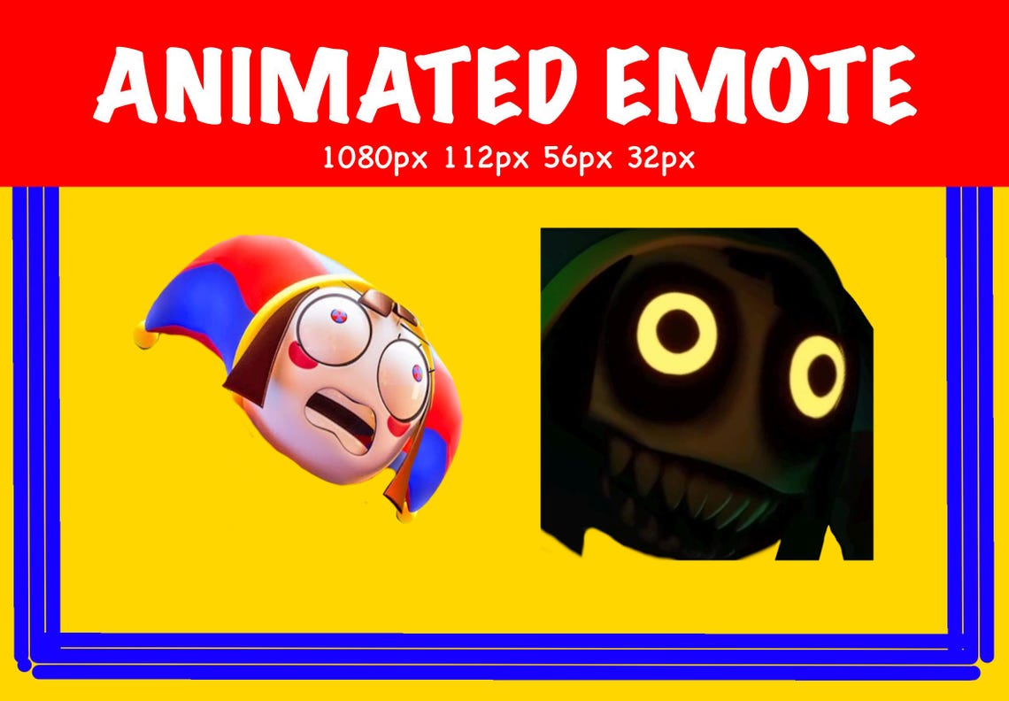 Pomni Emote Twitch Animated, Evil, Threatening, Devil, TADC ...