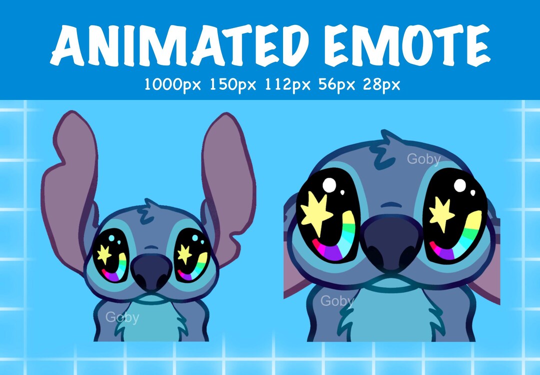 Stitch Emote Twitch Animated, Anime, Discord Lilo and Stitch, Cute ...