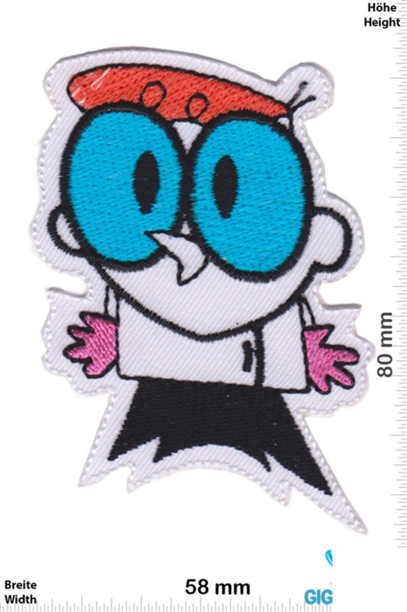 Dexter Dexters Laboratory Embroidered Patch Badge Applique Iron On - Etsy