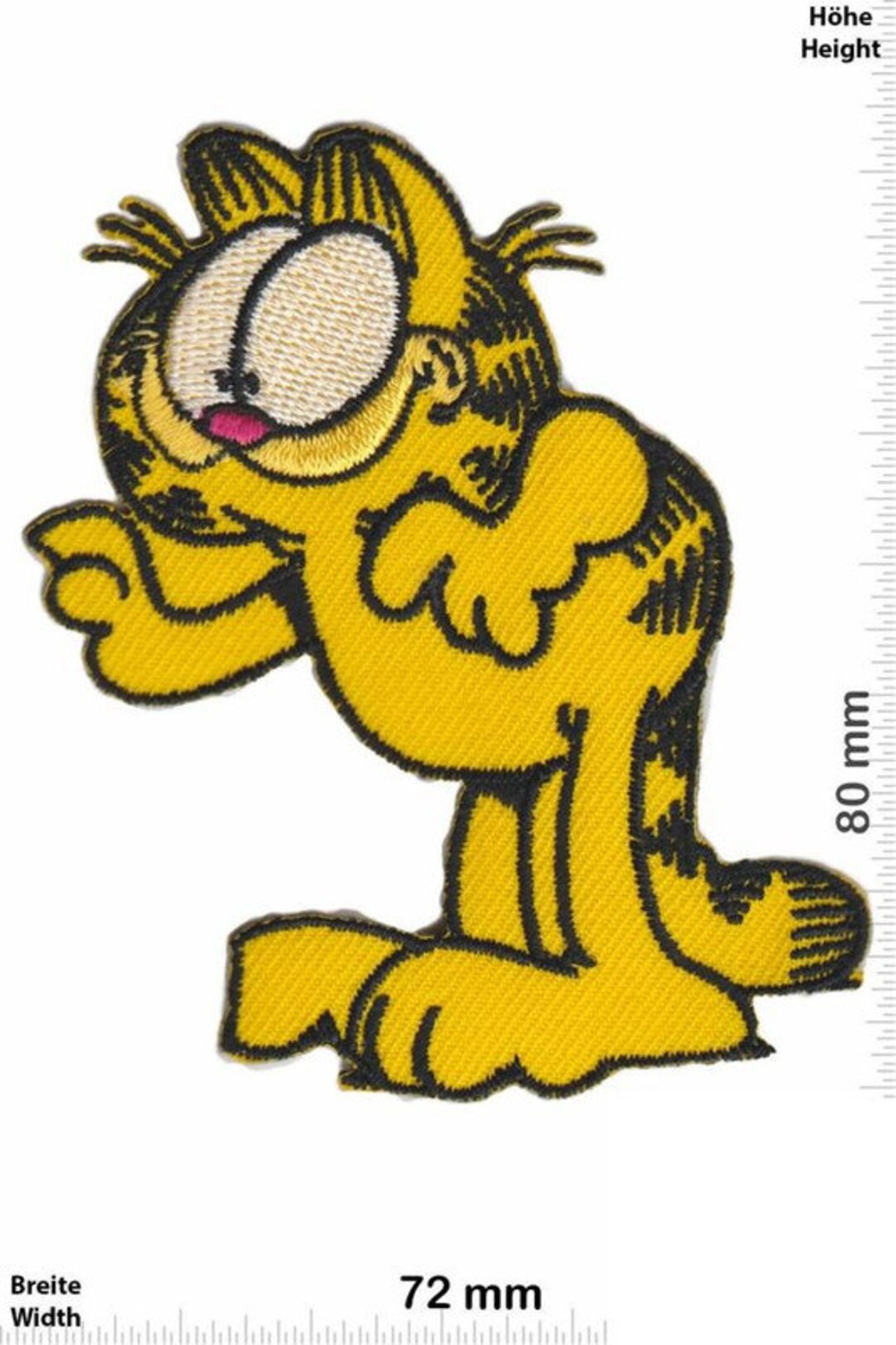 Garfield Embroidered Patch Badge Applique Iron On - Etsy