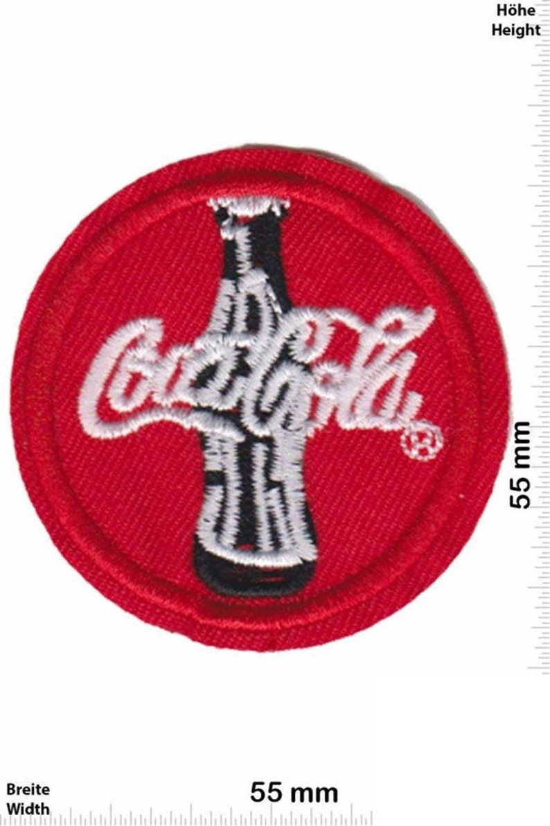 Coca Cola Round Embroidered Patch Badge Applique Iron On - Etsy