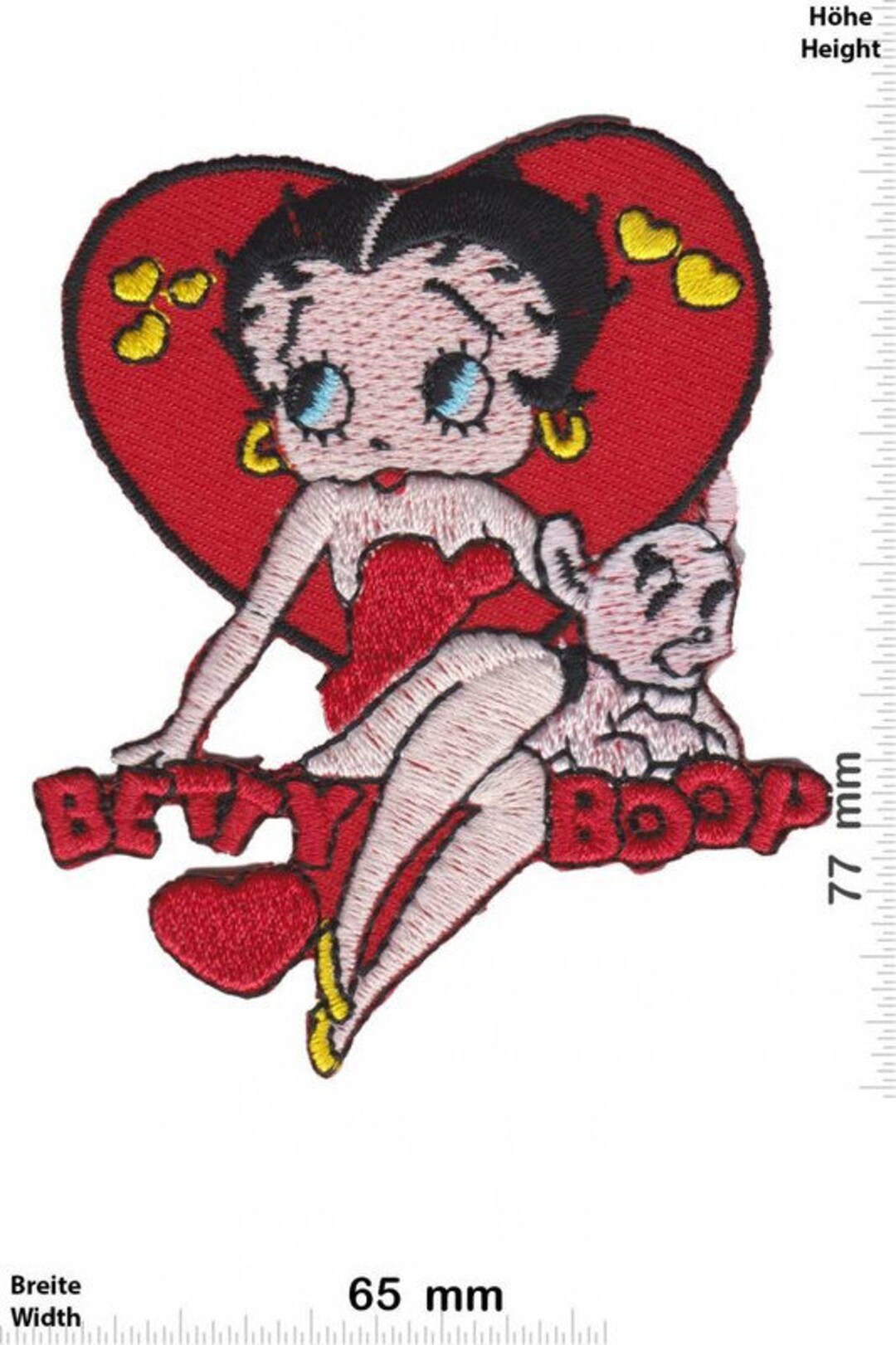Betty Boop Hello Round Embroidered Patch Badge Applique Iron On - Etsy