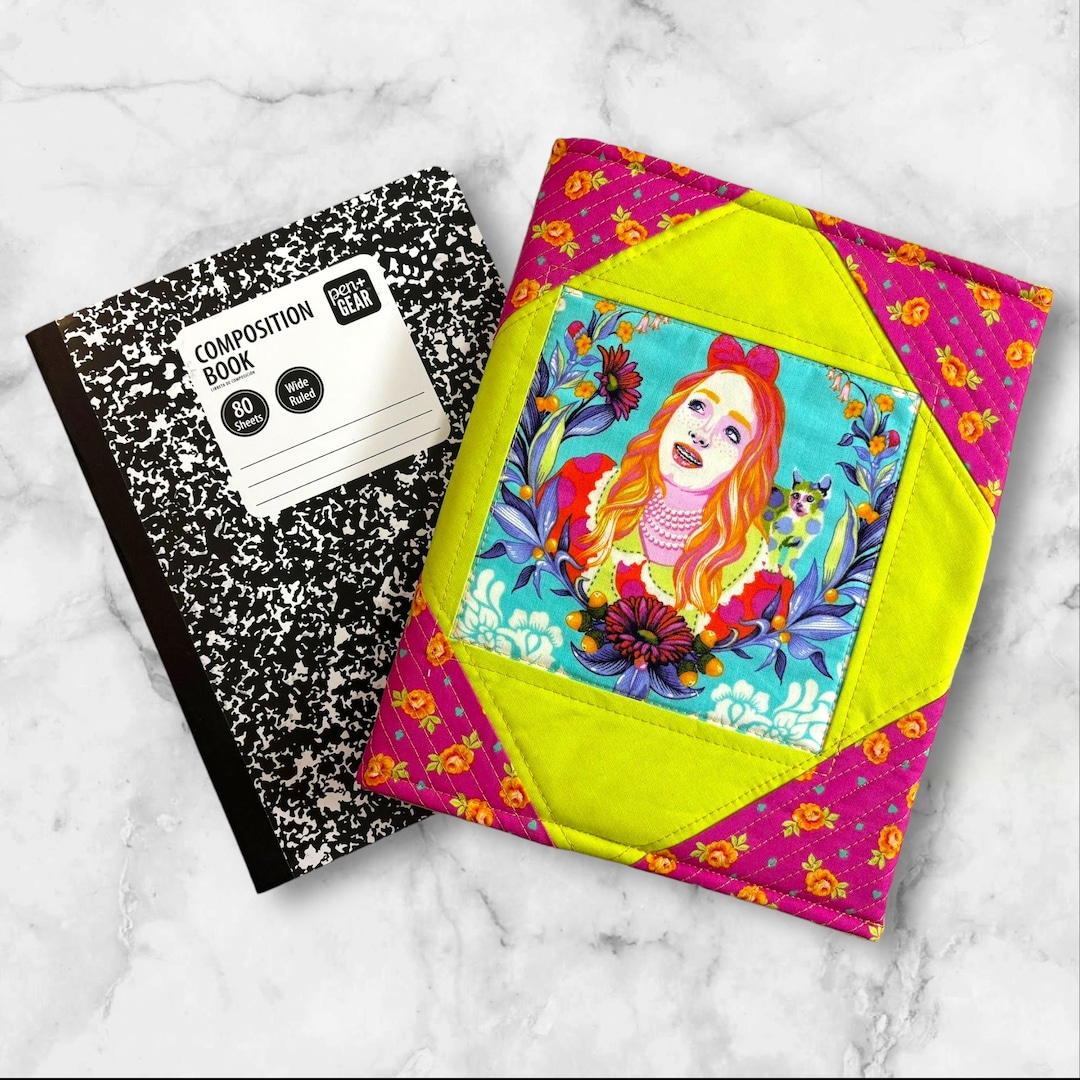 Enchanting "alice" Journal Cover, Composition Notebook Cover, Tula Pink ...