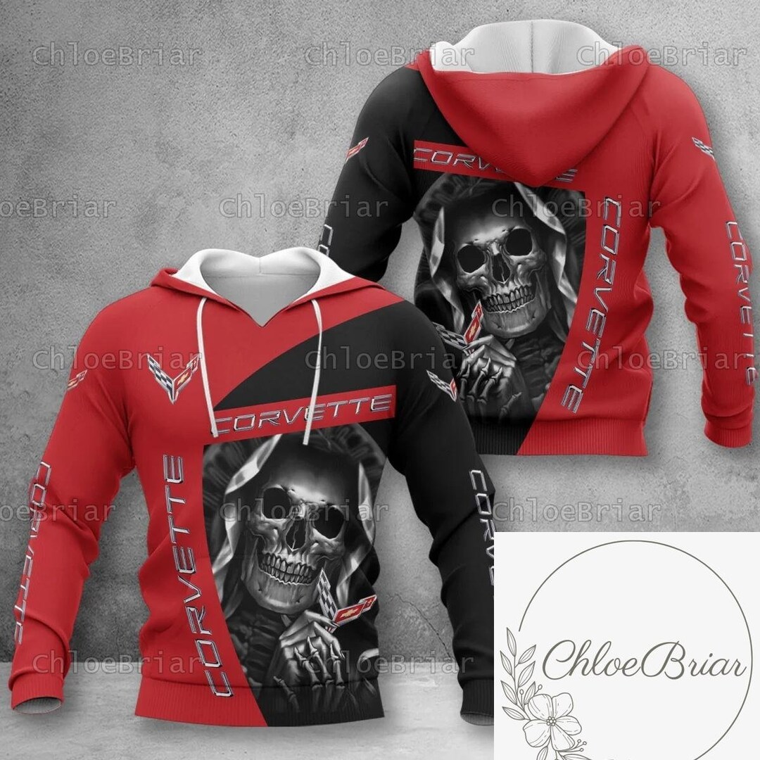 Corvette Hoodie, Corvette Men Sweatshirt, Corvette Motorcycles Shirt ...