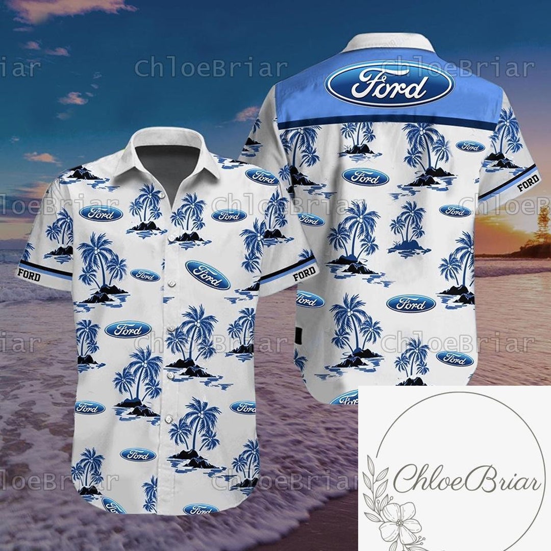 Ford Shirt, Ford Hawaiian Shirt, Car Shirts for Men, Summer Hawaii ...