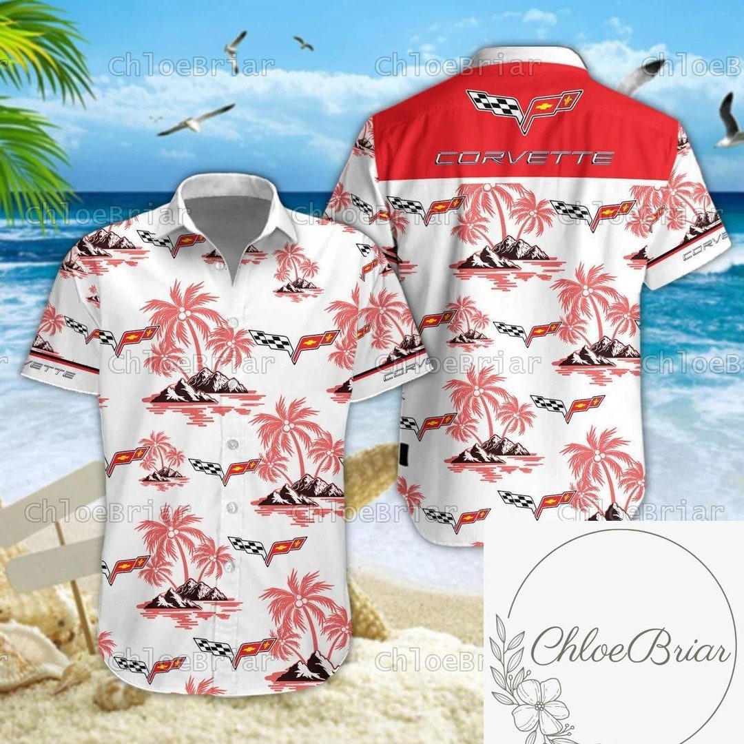 Corvette Shirt, Corvette Hawaiian Shirt, Corvette Shirt for Men, Men ...
