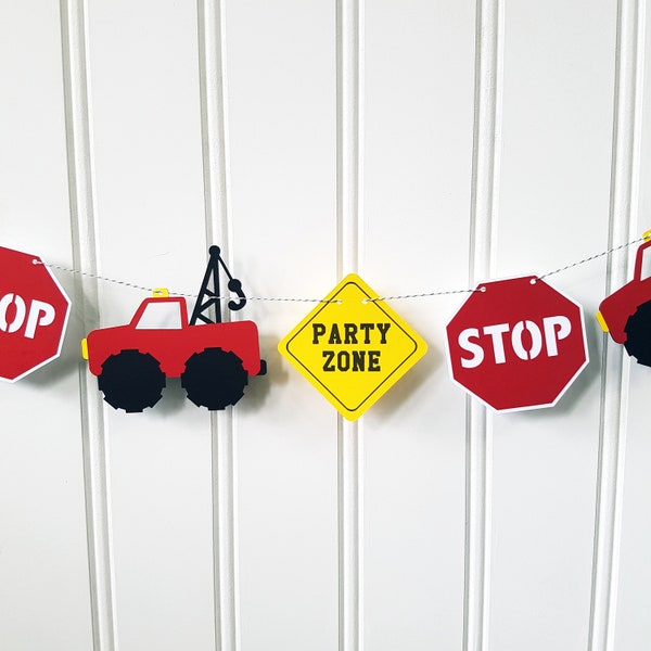 Tow Truck Birthday Invitation - Etsy