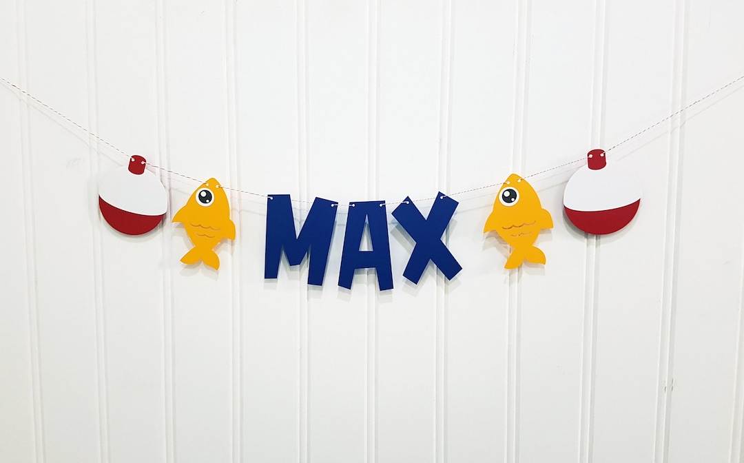 Fish Banner. Fishing Party Banner. O'fishally One Party Decorations ...