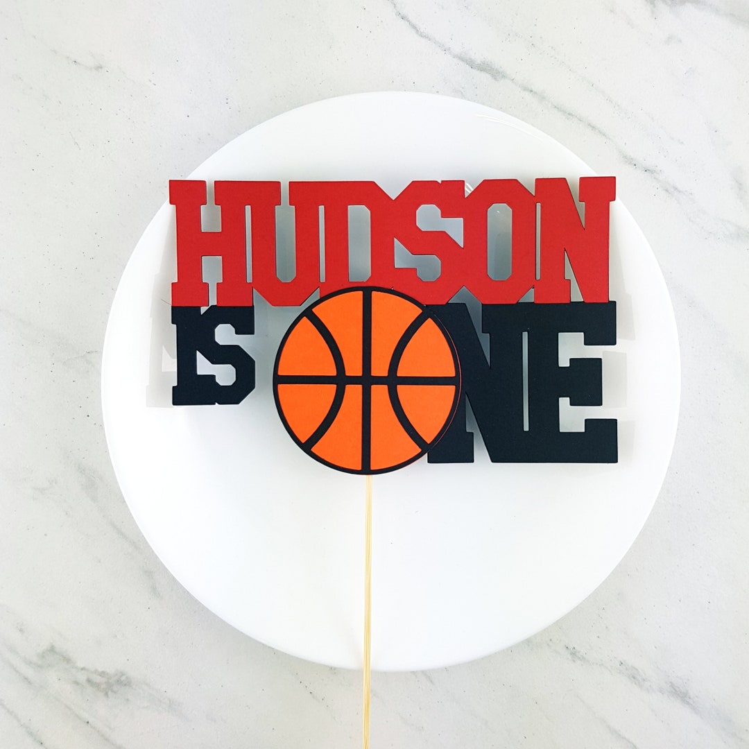 First Birthday Basketball Cake Topper. Basketball Party Decorations ...