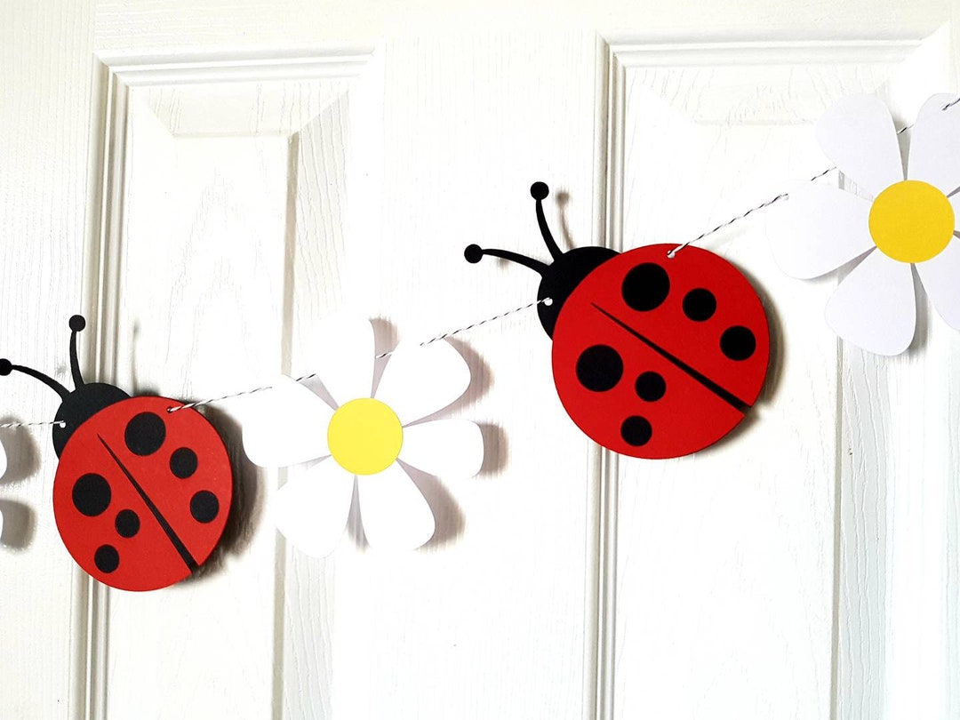 Ladybug Party Garland. Ladybug Banner. Ladybug Bunting. First Birthday ...