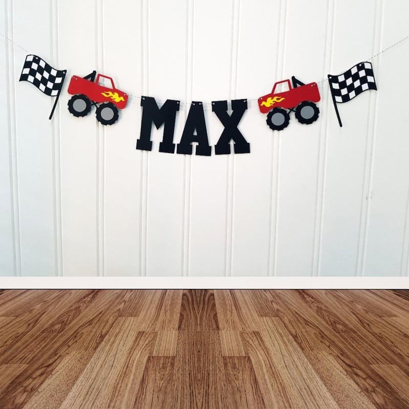 Monster Jam Party Banner - Etsy
