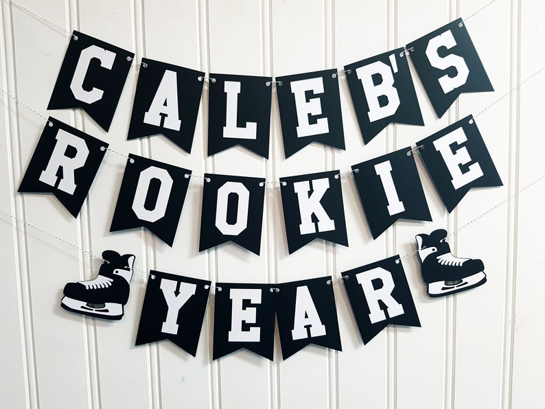Personalized First Birthday Rookie Year Handmade Custom Cardstock ...