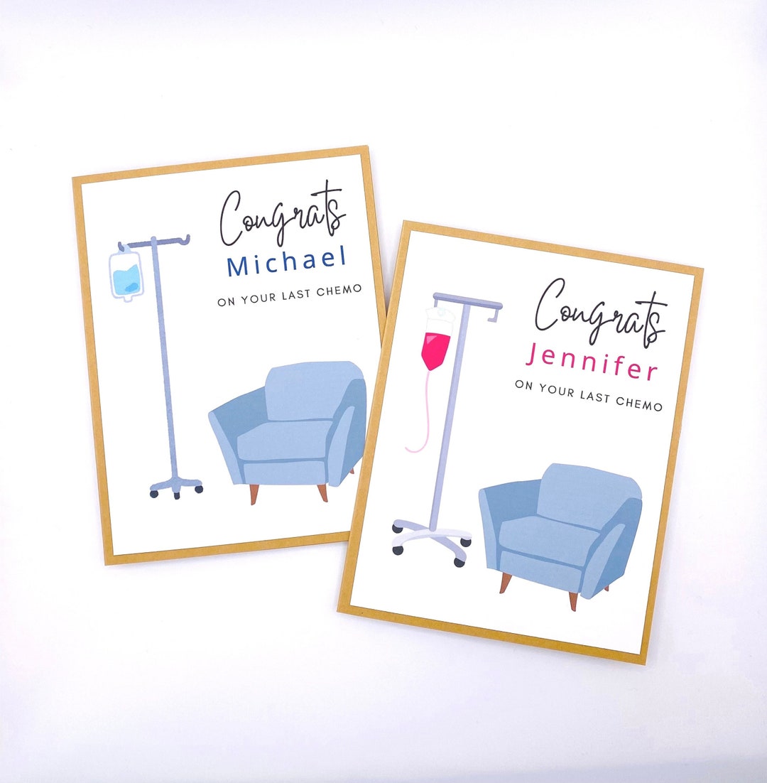 Personalized Last Chemo Congratulation Cards. Cancer Support Card. End ...