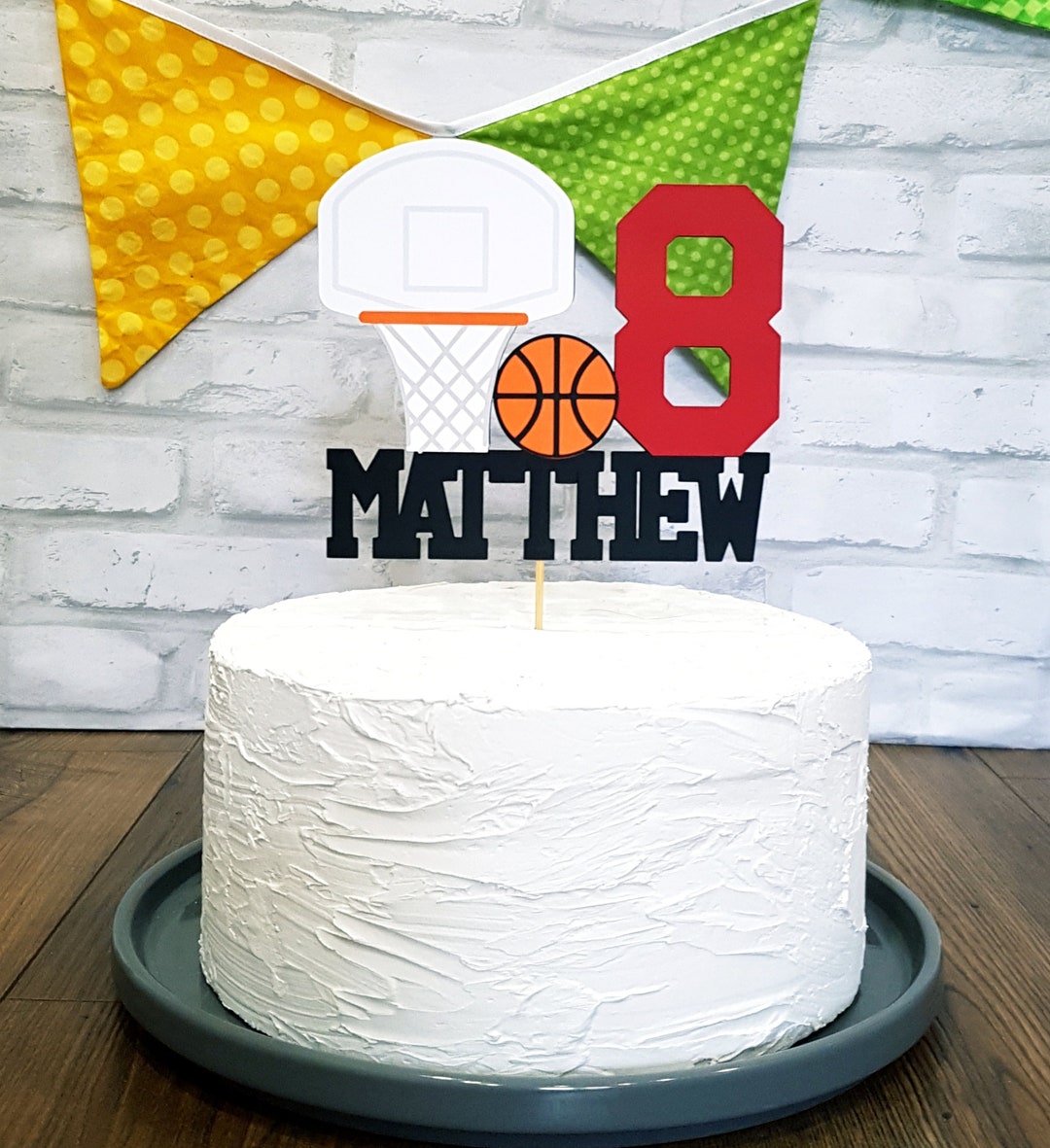 Basketball Cake Topper. Basketball Party Decorations. Basketball ...