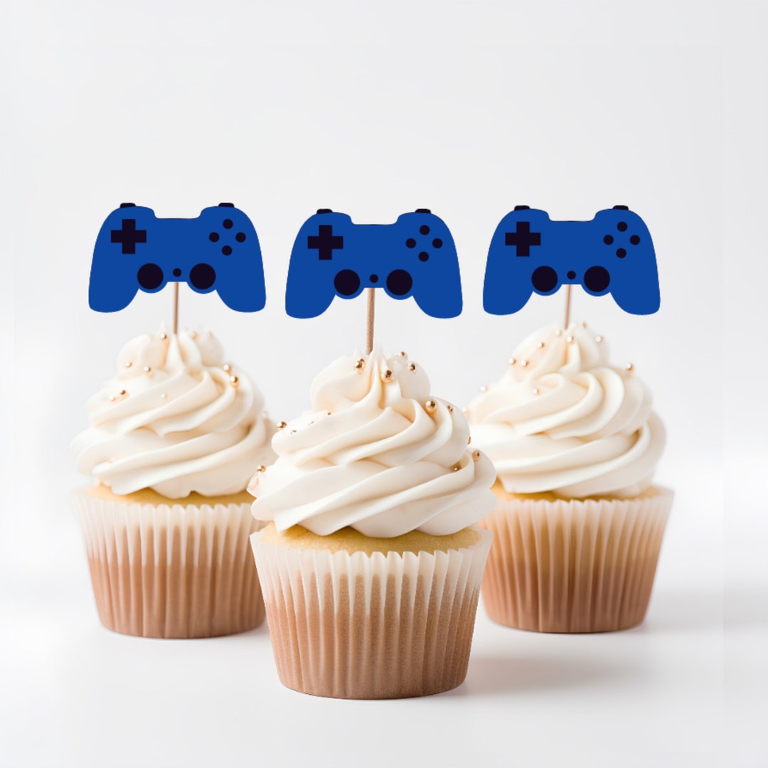 Gamer Cupcake Toppers. Game Controller Cupcake Toppers. Videogame ...