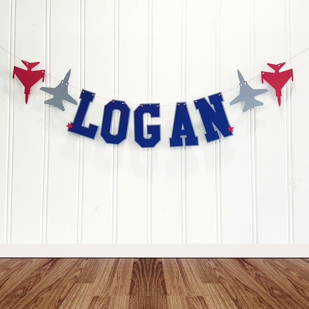 Jet Fighter Plane Party Banner. Two Fly Banner. Top One Banner. Time ...