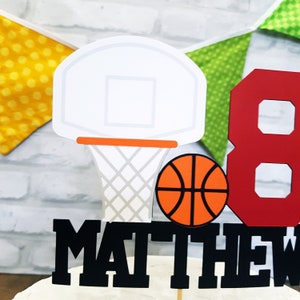 Basketball Cake Topper. Basketball Party Decorations. Basketball ...