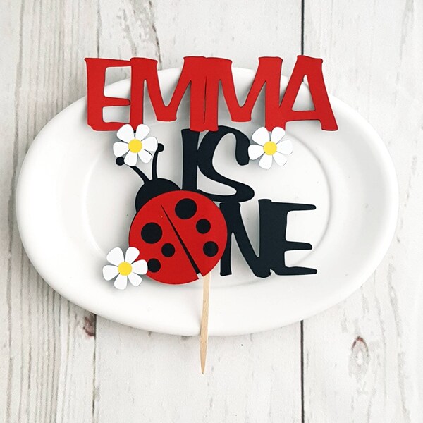 Ladybug Cake Toppers - Etsy