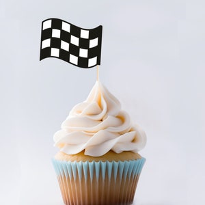Checkered Flag Cupcake Toppers. Monster Truck Cupcake Toppers. Truck ...